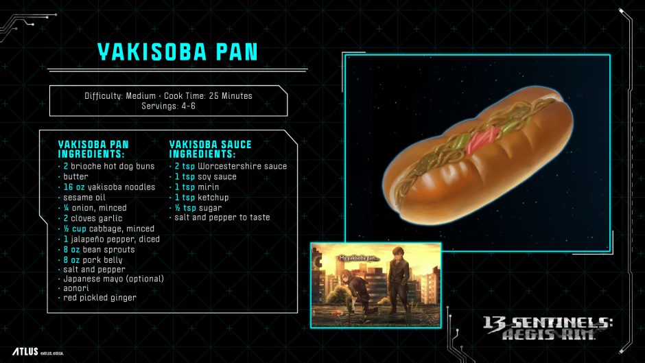 13 Sentinels: Aegis Rim Mecha Meals - Yakisoba Pan | Atlus West